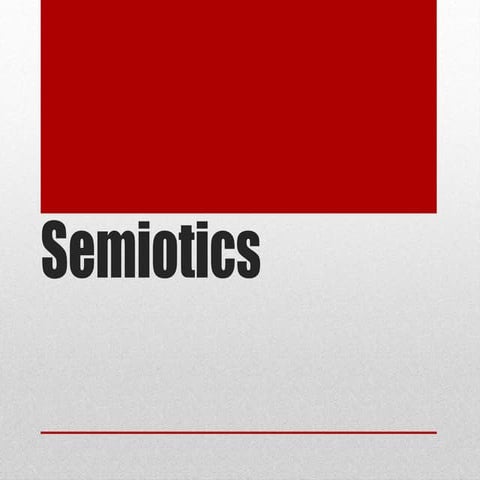Semiotics | PPTX