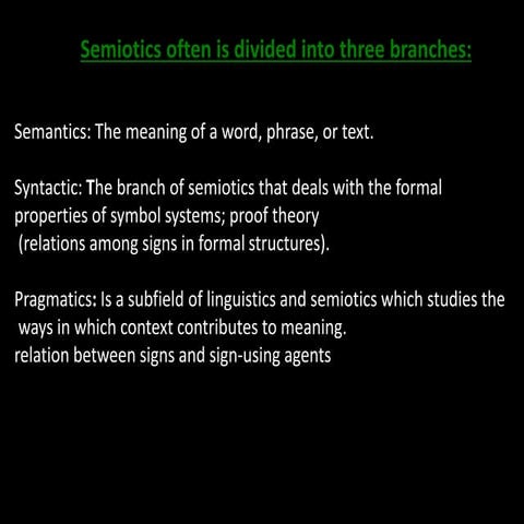 Semiotics | PPTX