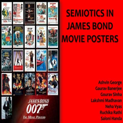 Semiotics In James Bond Movie Posters | PPTX