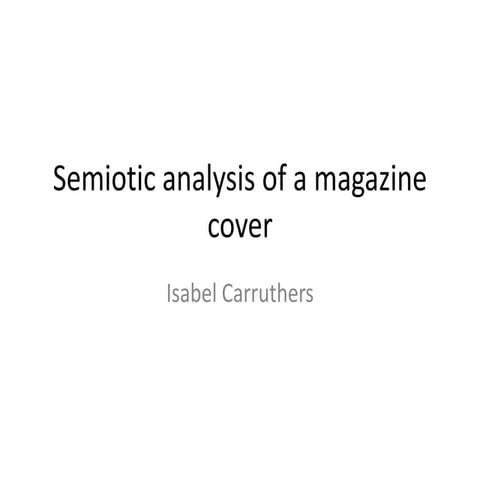 Semiotics ppt task | PPT