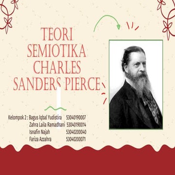 Teori Semiotika CHARLES SANDERS PIERCE | PPTX