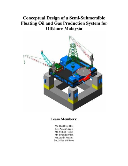 Design and Analysis of Floating Production Systems | PDF