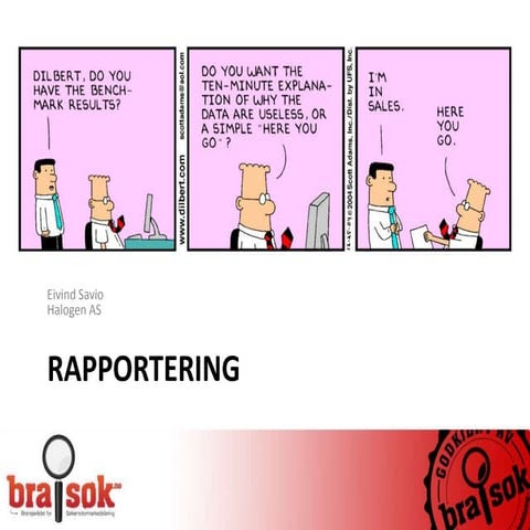 Rapportering - SEM Konferansen 2010 | PPTX