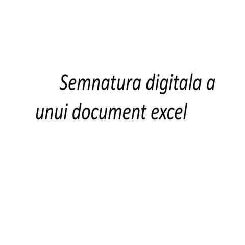 Semnatura digitala | PPTX