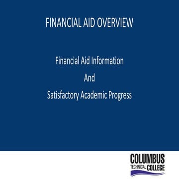 Financial Aid Semn Presentation | PPTX