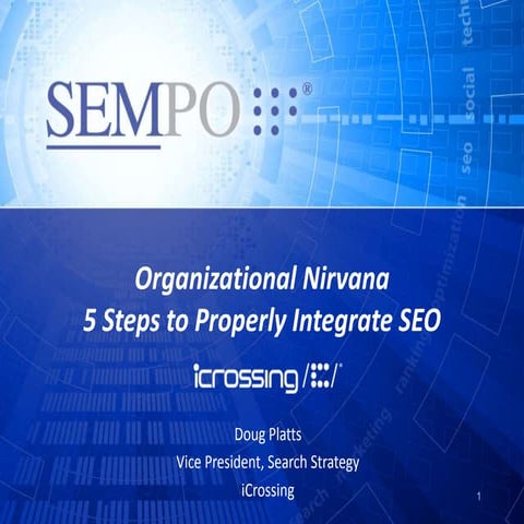 Sempo 5-stepsSEMPO Webinar on Organizational Nirvana; 5 Steps to ...