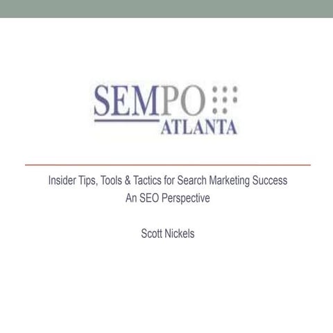 Seo Tools | PPTX