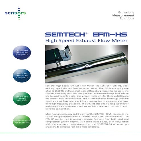 Semtech Efm Hs High Speed Flow Tube | PDF