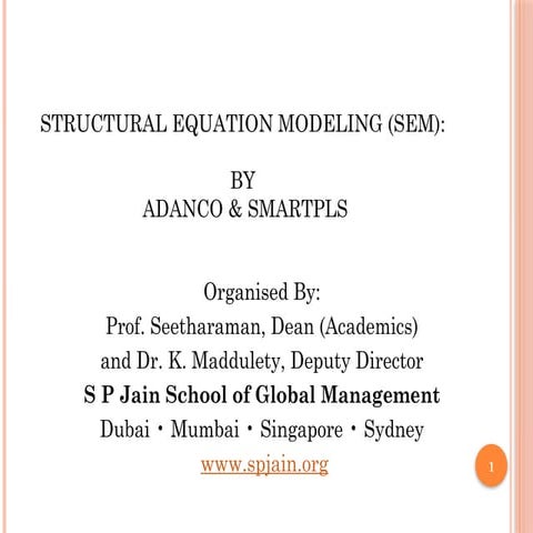 Doing Research with PLS_SEM using SmartPLS | PPTX
