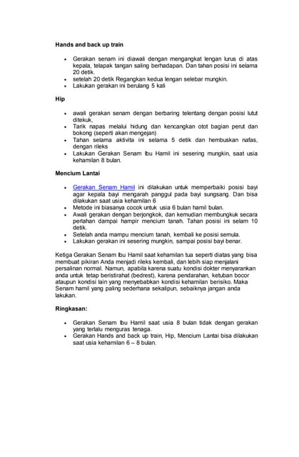 Leaf flat senam hamil | PPT