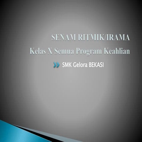 Senam irama ritmik | PPTX