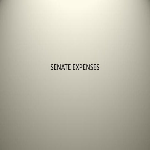 Senate expenses | PDF