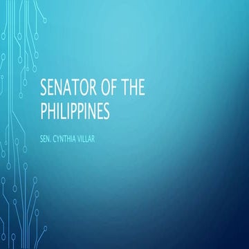 SENATOR CYNTHIA VILLAR.pptx