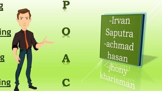 Menerapkan fungsi manajemen POAC | PPTX