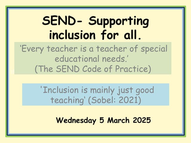 Teaching students with special needs | PPT