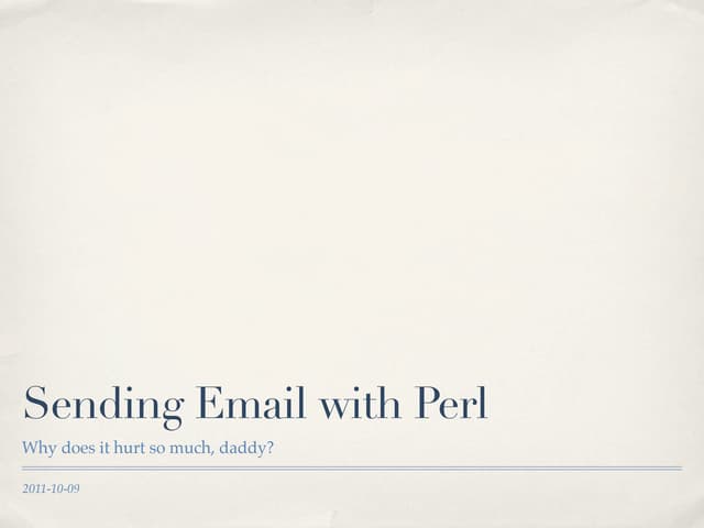 Sending email with perl | KEY Sending email with perl | KEY