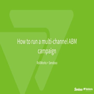How to run a multi-channel ABM campaign | Sendoso & RollWorks | PPT