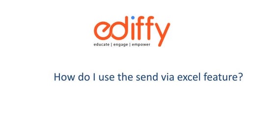 How do I invite students to my group in Ediffy? | PDF