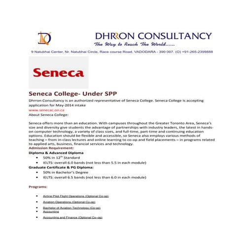 Seneca college | PDF