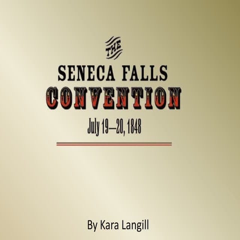 Seneca falls convention | PPTX