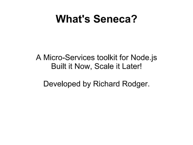Nodejs Microservices Built It Now Scale It Later Ppt