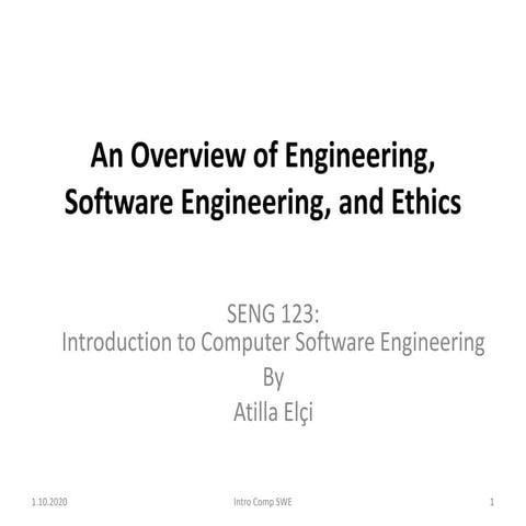 Seng 123 2-engineering-swe-ethics | PPT