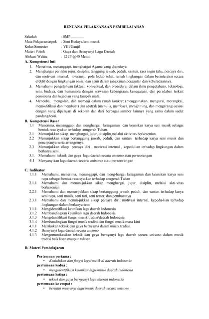 ACP (Analisis Capaian Pembelajaran) Kelas VII Seni Budaya.docx