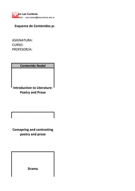 Senior 1 Esquema De Contenidos Nodales Dic 2017 Pdf