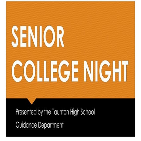 SENIOR COLLEGE NIGHT | PDF