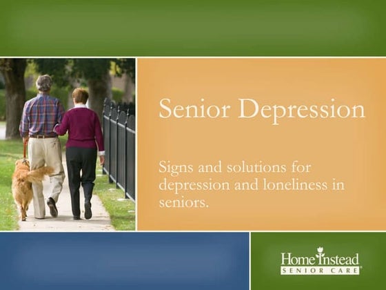 Depression in the Elderly | PPT