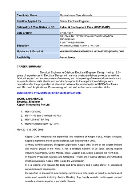 ELECTRICAL DESIGN ENGINEER LT & HT PANELS | PDF | Civil Engineering ...