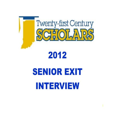 Senior exit | PPT