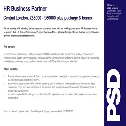 HR Business Partner role | PDF