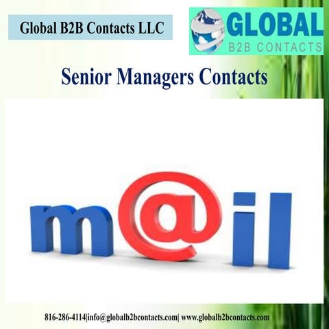 Senior managers contacts | PPT