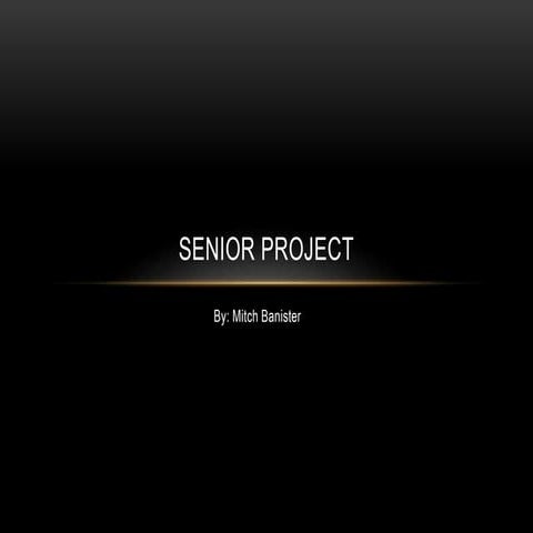 Senior project(Presentation) | PDF