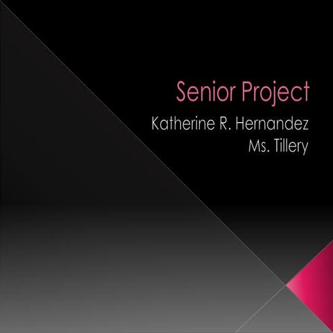 Senior Project Presentation | PPT