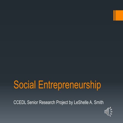 Social Entrepreneurship | PPT