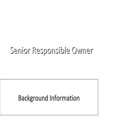Senior responsible owner onboarding information pack | PPT