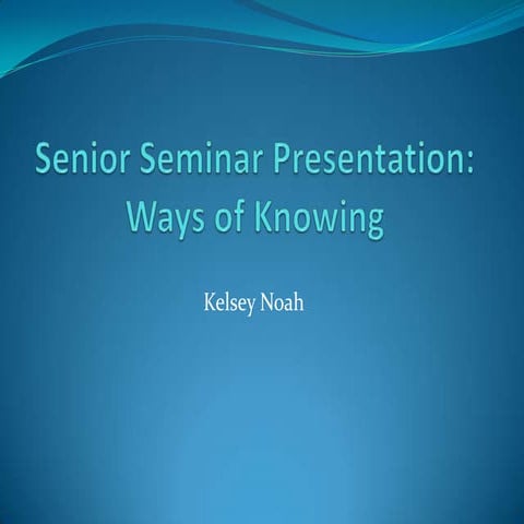 Senior seminar PowerPoint | PPTX