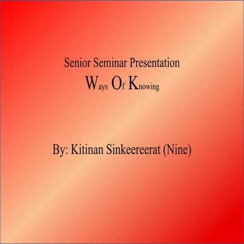 Senior seminar presentation2 | PDF | Science