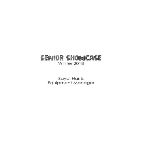 Senior Showcase - BYUI | PDF