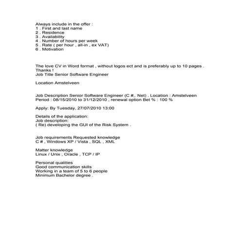 Senior Software Engineer | PDF