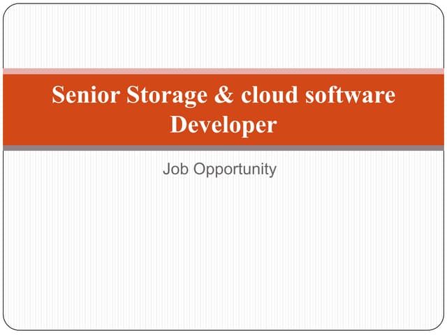 Storage Architect | PDF