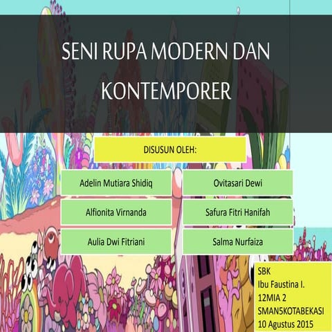 Seni rupa modern dan kontemporer | PPTX