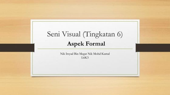 Prinsip Rekaan Seni Visual | PPT