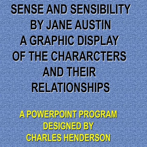 Sense And Sensibility | PPTX