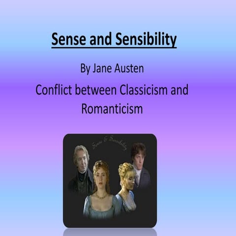 Sense and sensibility | PPTX