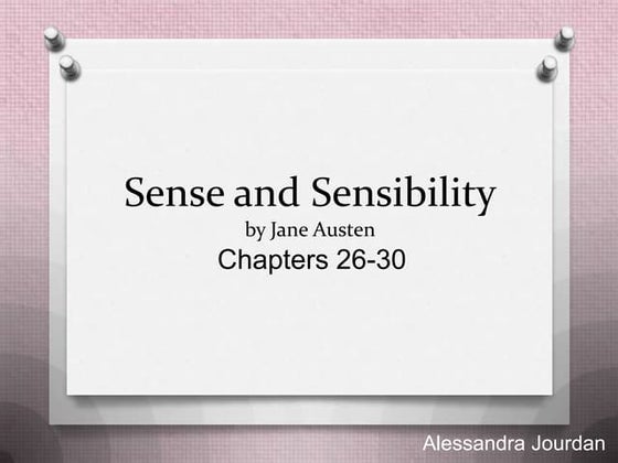 Chapters I-V Sense and Sensibility | PPT | Bereavement | Family and ...