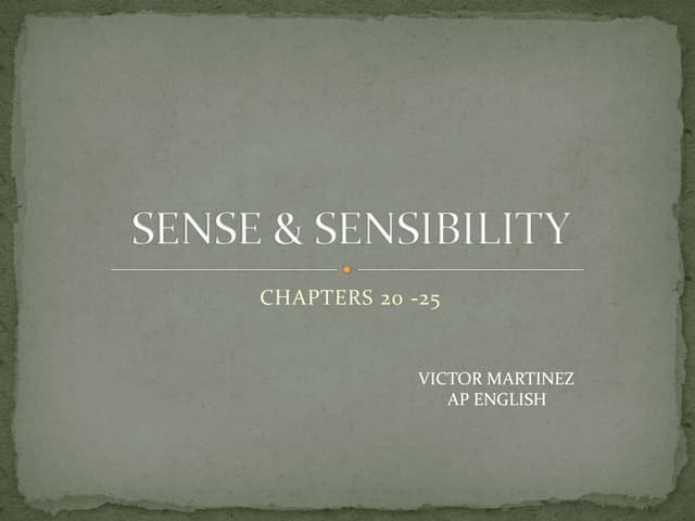 PPT BAJAR - SENSE AND SENSIBILITY JANE AUSTEN.pptx