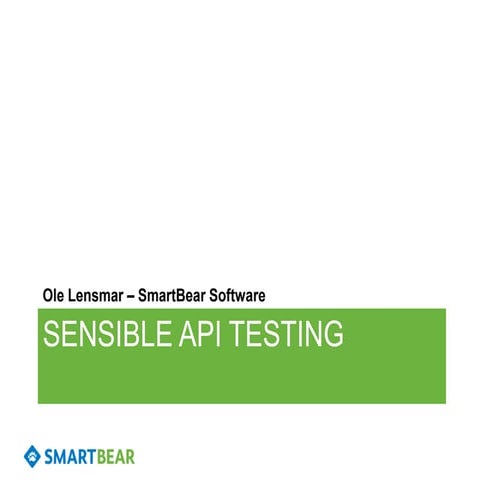 Sensible Api Testing Ppt